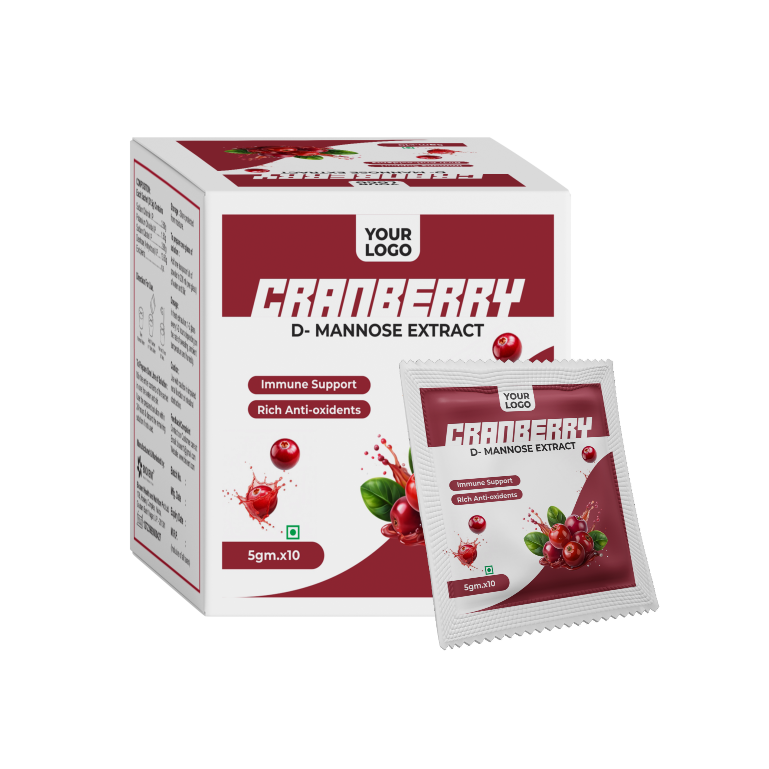 Cranberry + D- Mannose Extract Sachet Private Label Manufacturer ...