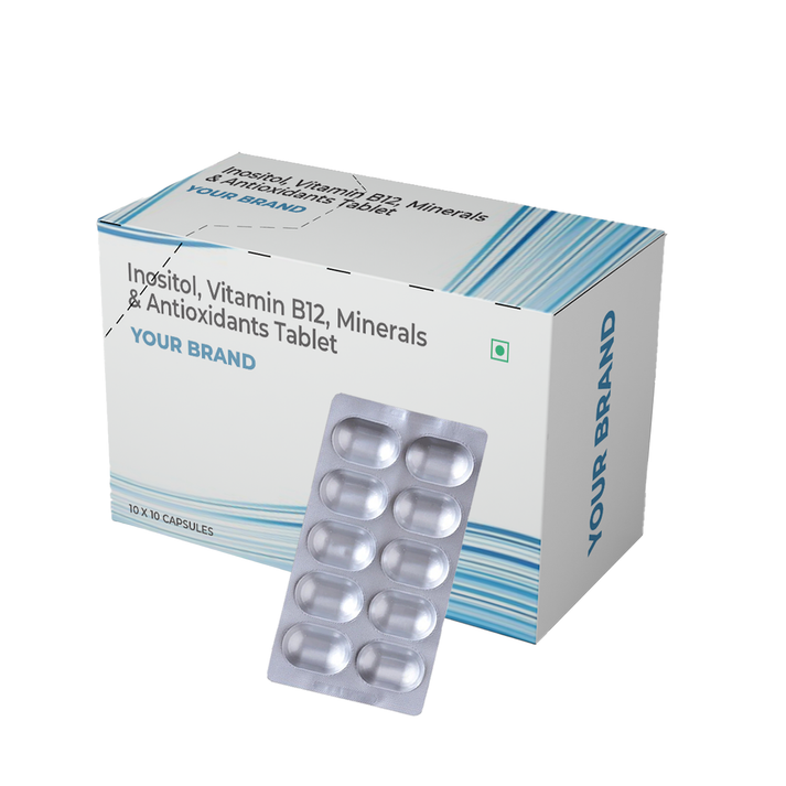 Inositol, Vitamin B12, Minerals & Antioxidants Tablet – Bioxent