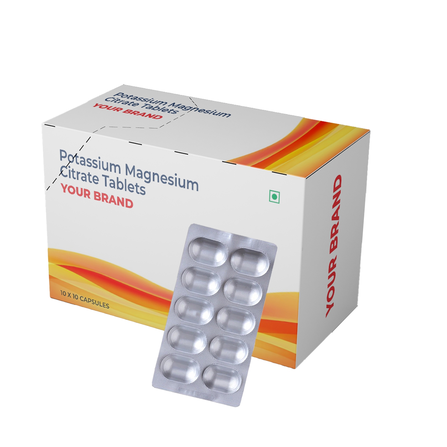 Potassium Magnesium Citrate Tablets Private Label Manufacturer / White ...